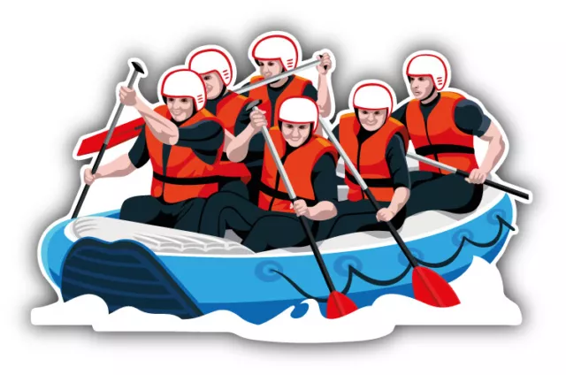 DOPASTICKER Rafting Team Car Sticker Phone Decal Water Bottle Stickers ...