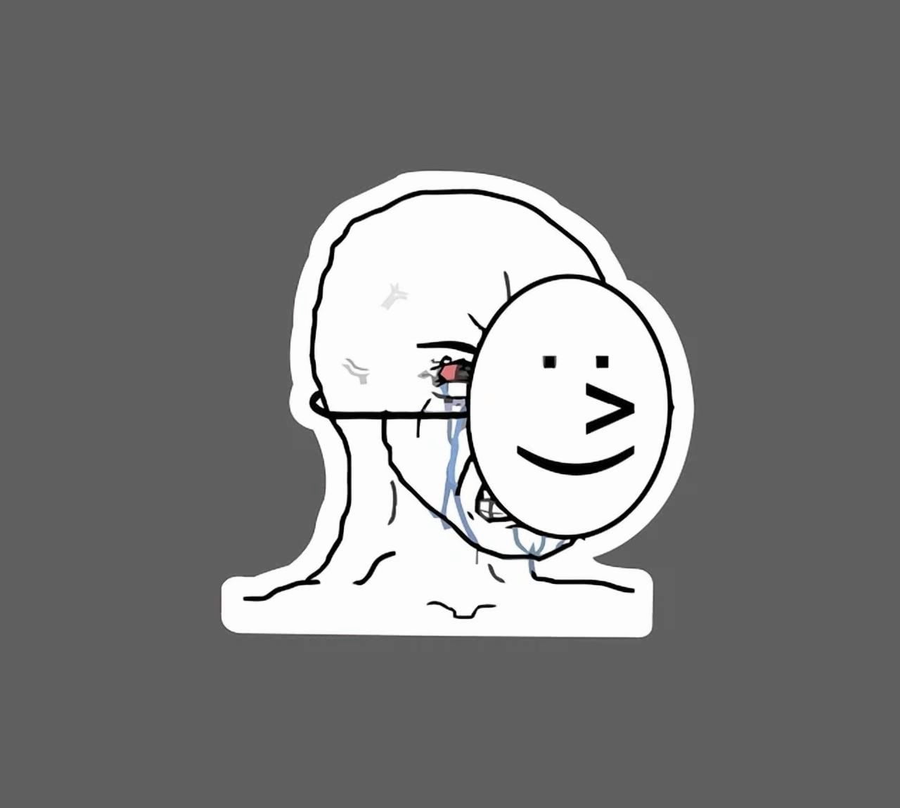 DOPASTICKER Raging Sticker Mask Sticker Phone Sticker, Latop Sticker ...