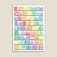 DOPASTICKER Rainbow Books Shelf Pattern Sticker Decorative Laptop ...