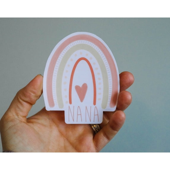 DOPASTICKER Rainbow Nana Sticker For Grandma Sticker For Laptop ...