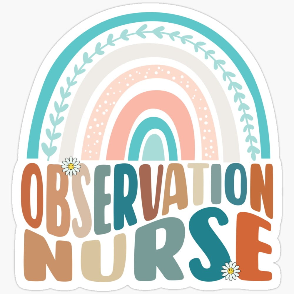 DOPASTICKER Rainbow Observation Nurse Groovy Medical Observation Unit ...