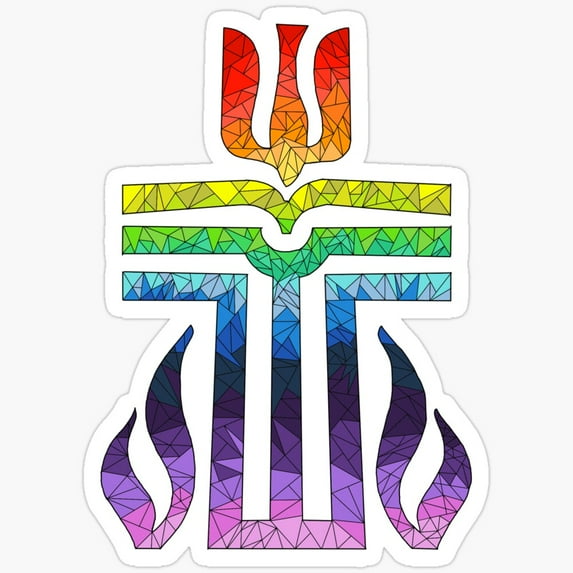DOPASTICKER Rainbow Pcusa Cross - Perfect Birthday Gift Everyone Phone ...