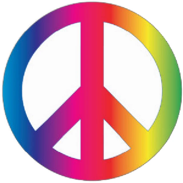 DOPASTICKER Rainbow Peace Sign Phone Decal Water Bottle Stickers, Cars ...