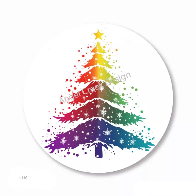DOPASTICKER Rainbow Stars Chri.Stm.As Tree Scrapbook Stickers Phone ...