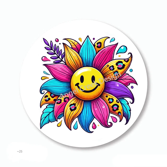 DOPASTICKER Rainbow Summer Sun Sunshine Scrapbook Stickers Phone Decal ...