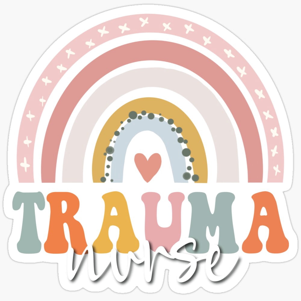 DOPASTICKER Rainbow Trauma Nurse Emergency Nurse Week Registered Nurse ...