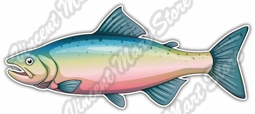 DOPASTICKER Rainbow Trout Fish Fishing Fisher Sea Car Sticker Decal ...