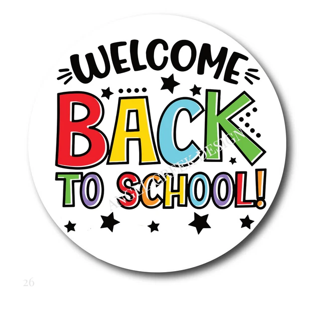 DOPASTICKER Rainbow Welcome Back To School Scrapbook Stickers Teacher ...