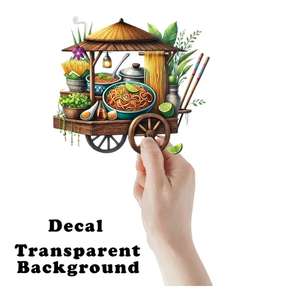 DOPASTICKER Ramen Noodle Food Cart Sticker - Design Preview Only ...