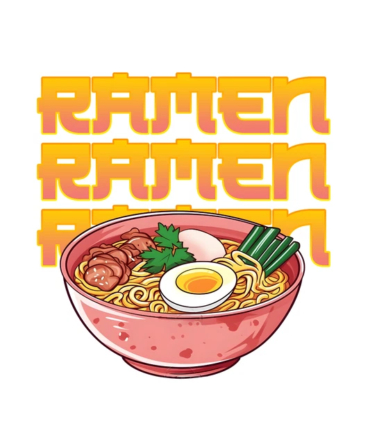 DOPASTICKER Ramen Sticker Bowl Asian Cuisine Food Delicious Snack Love ...