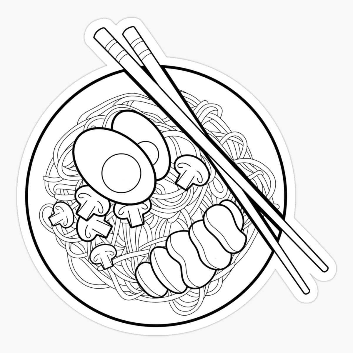 DOPASTICKER Ramen Sticker, Phone Sticker Water Bottle Stickers Car ...