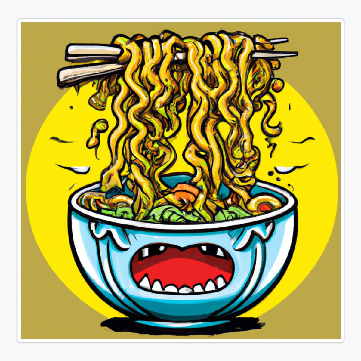 DOPASTICKER Ramen Sticker, Phone Sticker Water Bottle Stickers Car ...