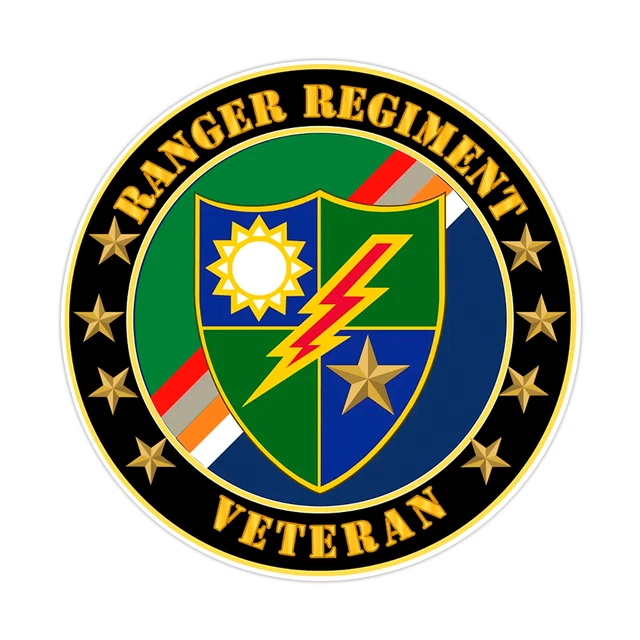 DOPASTICKER Ranger Regiment Veteran Sticker Military Soldier Decal ...