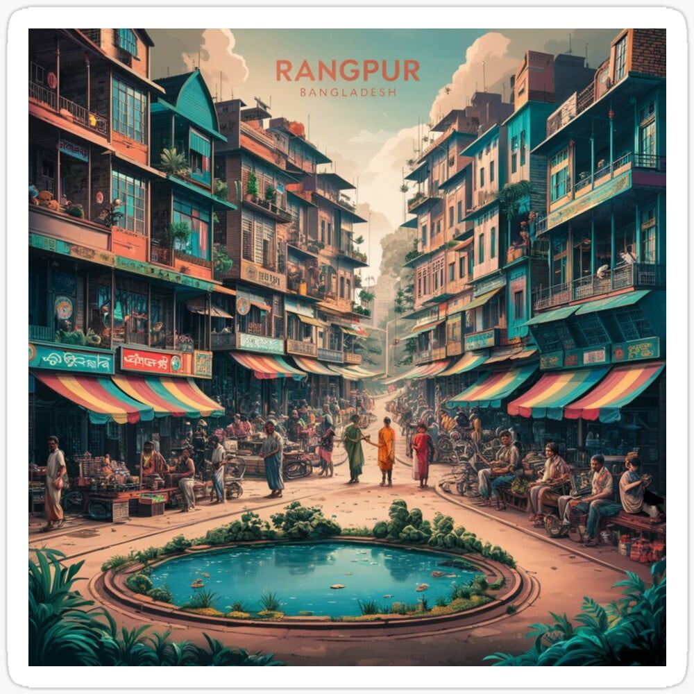 DOPASTICKER Rangpur,Bangladesh Gift You - Phone Stickers, Waterproof Decals Water Bottles, Hot ...