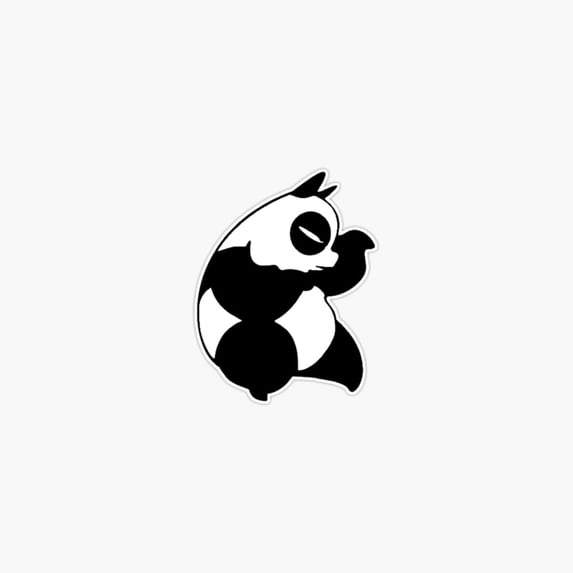DOPASTICKER Ranma 1,2 Panda Sticker, Phone Sticker Water Bottle Sticker ...