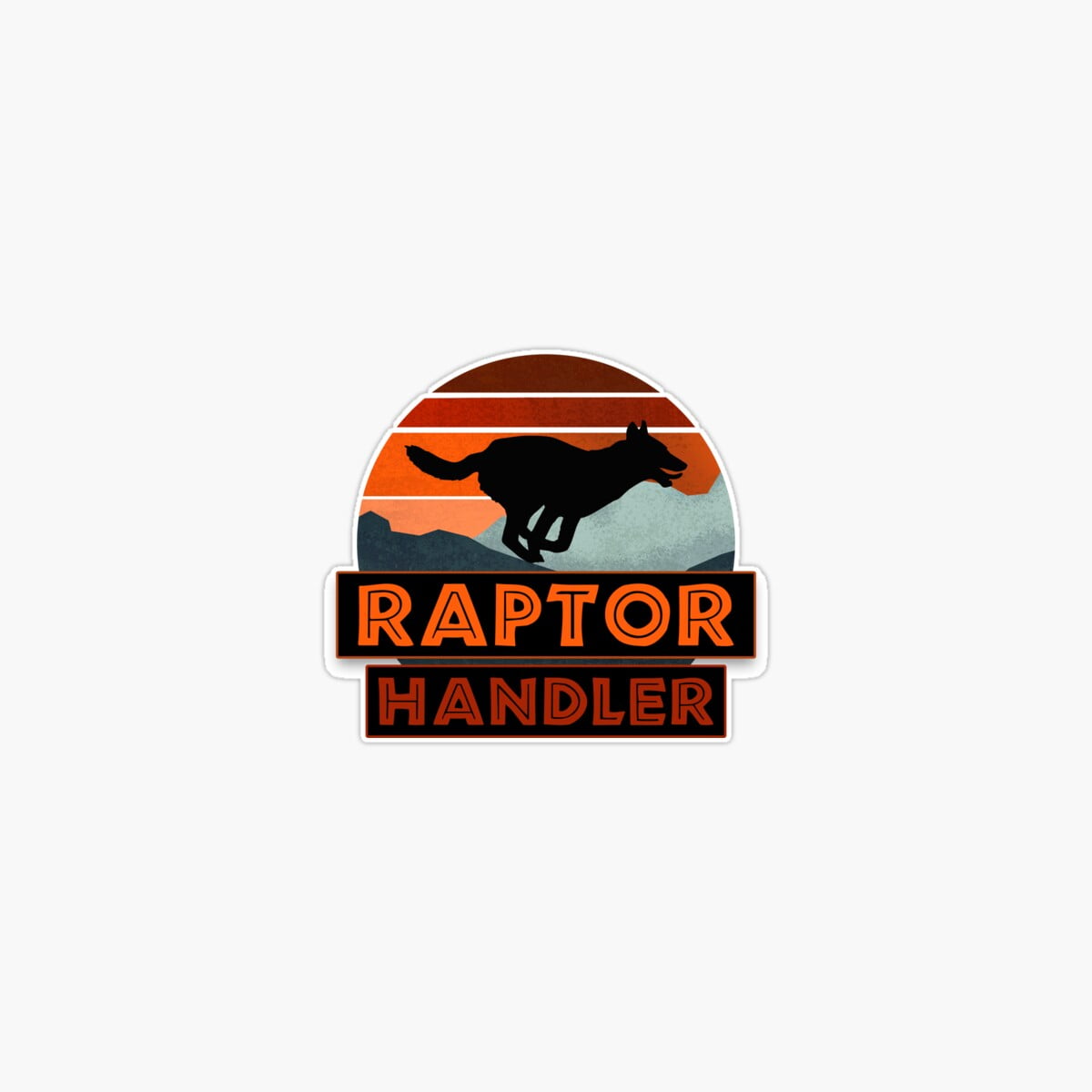 DOPASTICKER Raptor Handler Belgian Malinois Maliraptor Gift Sticker ...