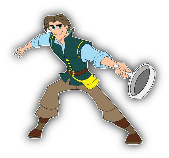 DOPASTICKER Rapunzel Cartoon Flynn Rider Sticker Decal Phone Decal ...