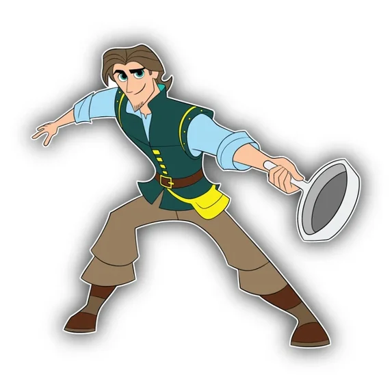 DOPASTICKER Rapunzel Cartoon Flynn Rider Sticker Decal Phone Decal ...