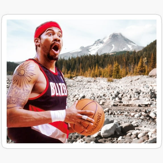 DOPASTICKER Rasheed Wallace Portland Blazers Mt Hood Perfect Gift ...