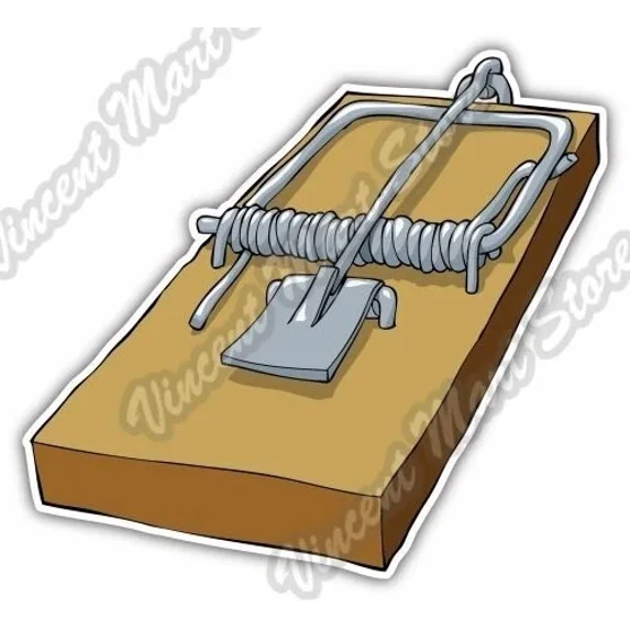 DOPASTICKER Rat Mouse Mousetrap Cheese Cartoon Car Sticker Decal Phone ...