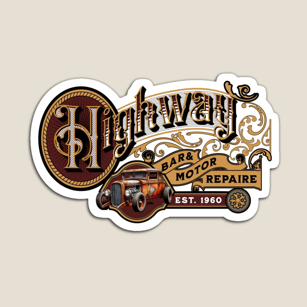 DOPASTICKER Rat Rod Wild And Free - In Rust We Trust- Car Madness ...