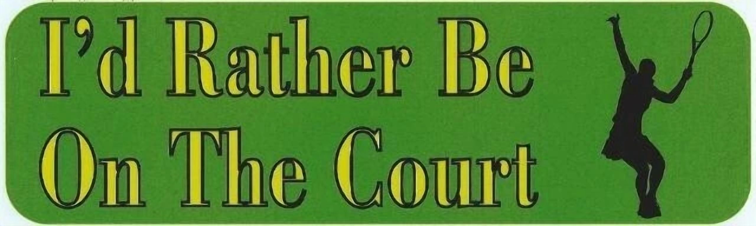 DOPASTICKER Rather Be On The Court Female Sticker Phone Sticker, Latop ...