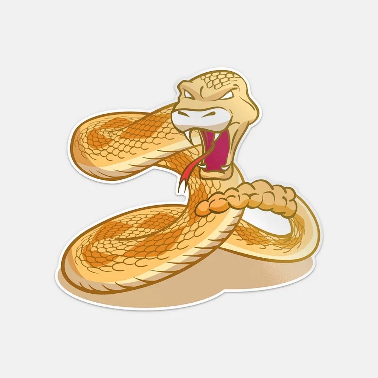 DOPASTICKER Rattlesnake Mascot Sticker Decal Phone Decal Water Bottle ...