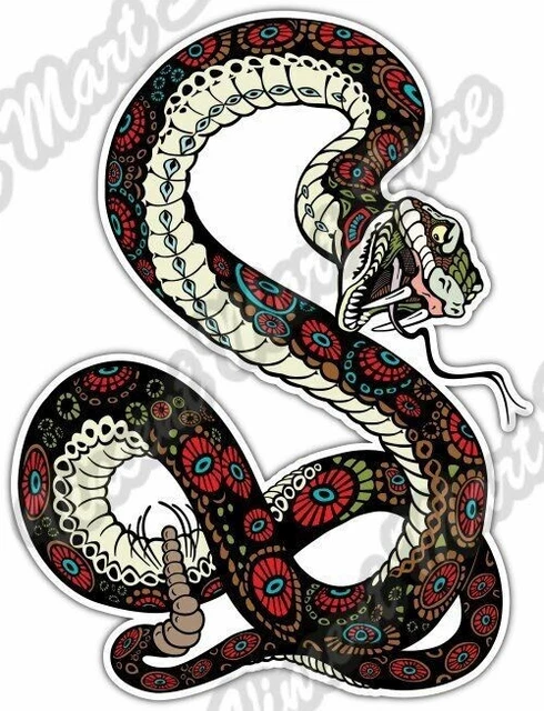 DOPASTICKER Rattlesnake Snake Reptile Venom Car Window Sticker Decal ...