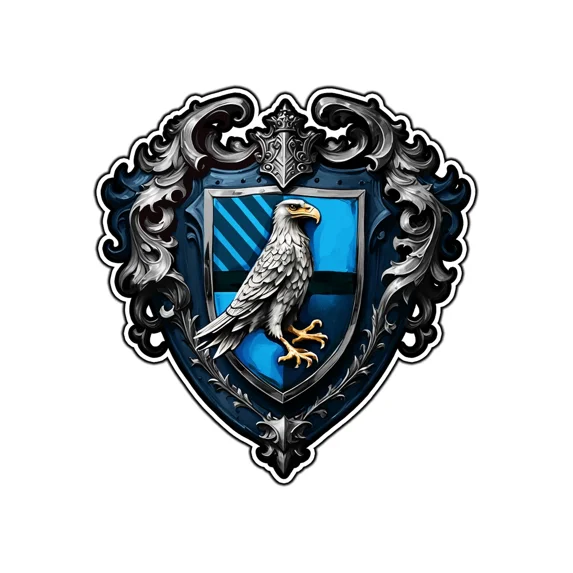DOPASTICKER Ravenclaw House Crest Fancy Logo Sticker Decal Phone Decal ...