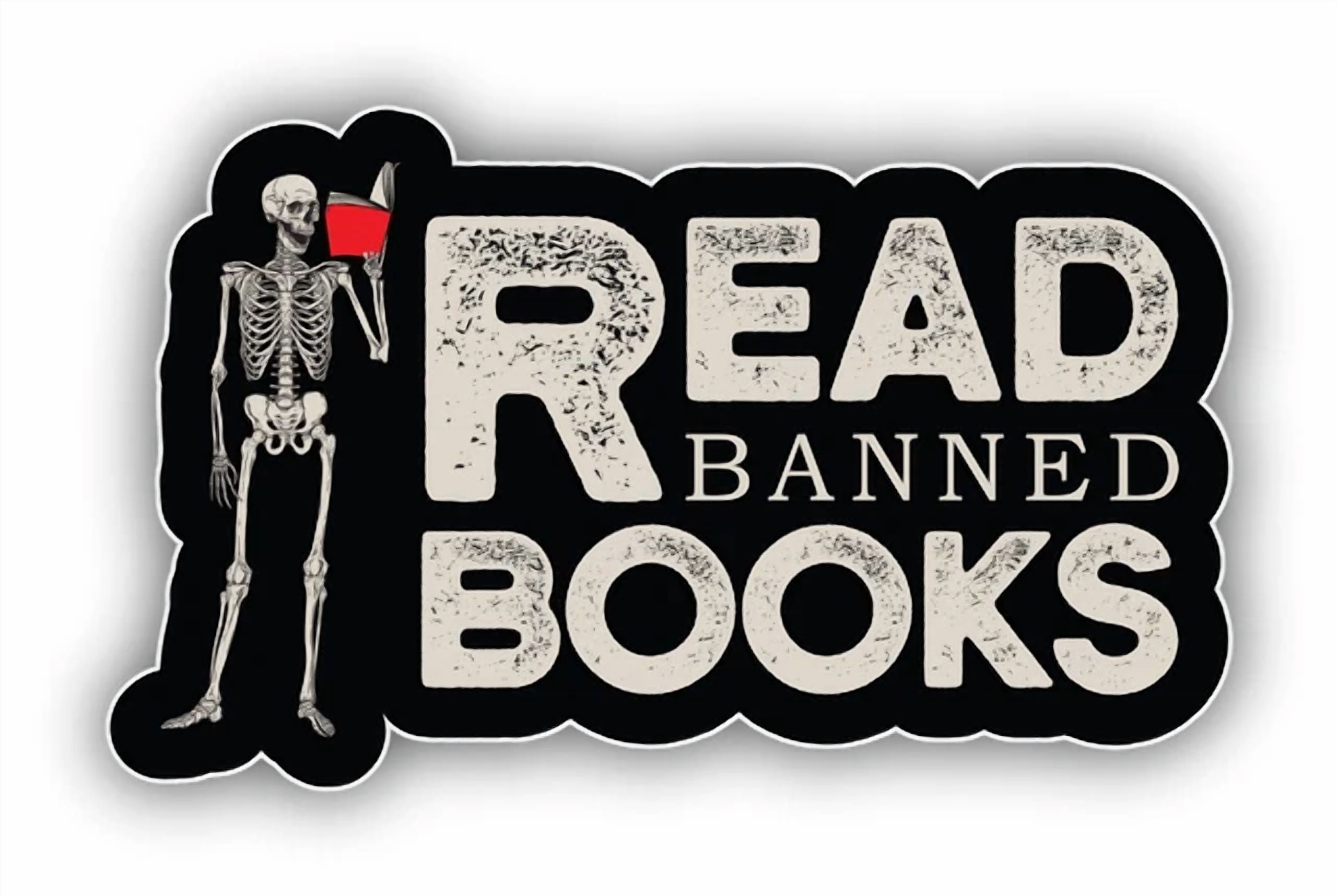 DOPASTICKER Read Banned Books Sticker Decal Phone Decal Water Bottle ...
