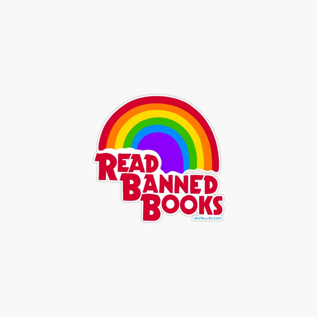DOPASTICKER Read Banned Books Sticker, Phone Sticker Water Bottle ...