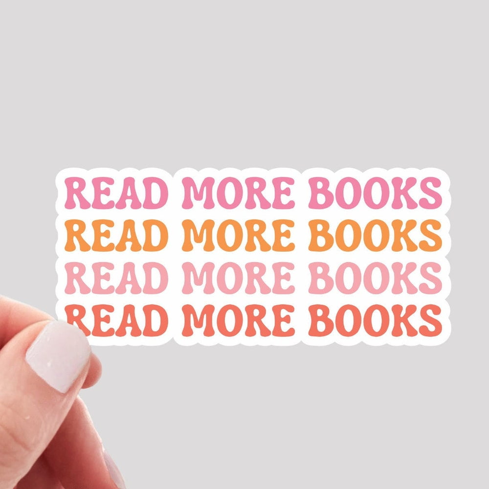 DOPASTICKER Read More Books Sticker, Bookworm Sticker, Reader Sticker ...