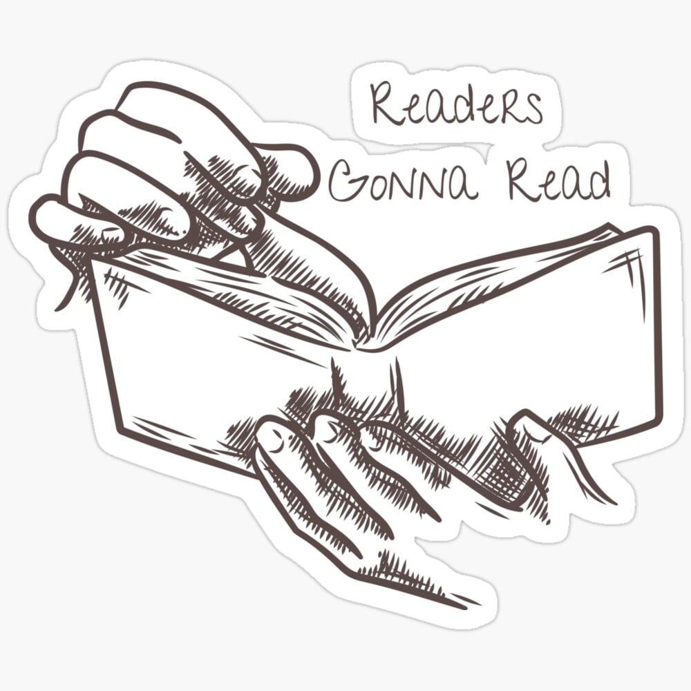 DOPASTICKER Readers Gonna Read Decorative Laptop, Phone Stickers ...