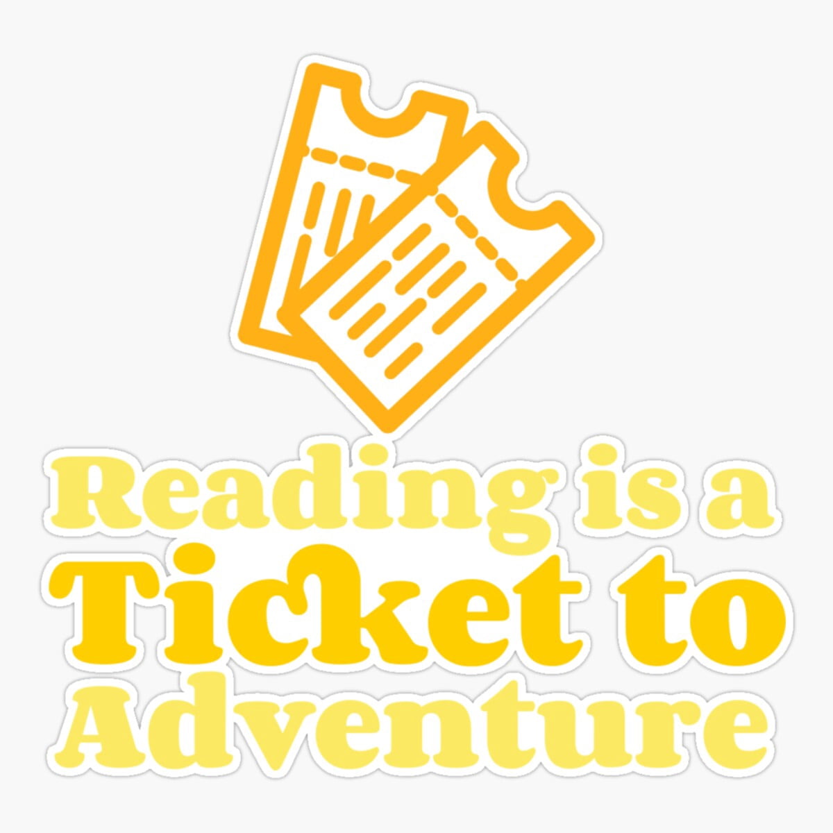 DOPASTICKER Reading Adventure Library Student Teacher Book Bookaholic ...