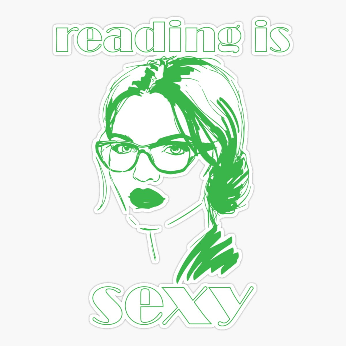 DOPASTICKER Reading Is Y Bookwor.M Book Lover Girls Reading Is Y Gear ...