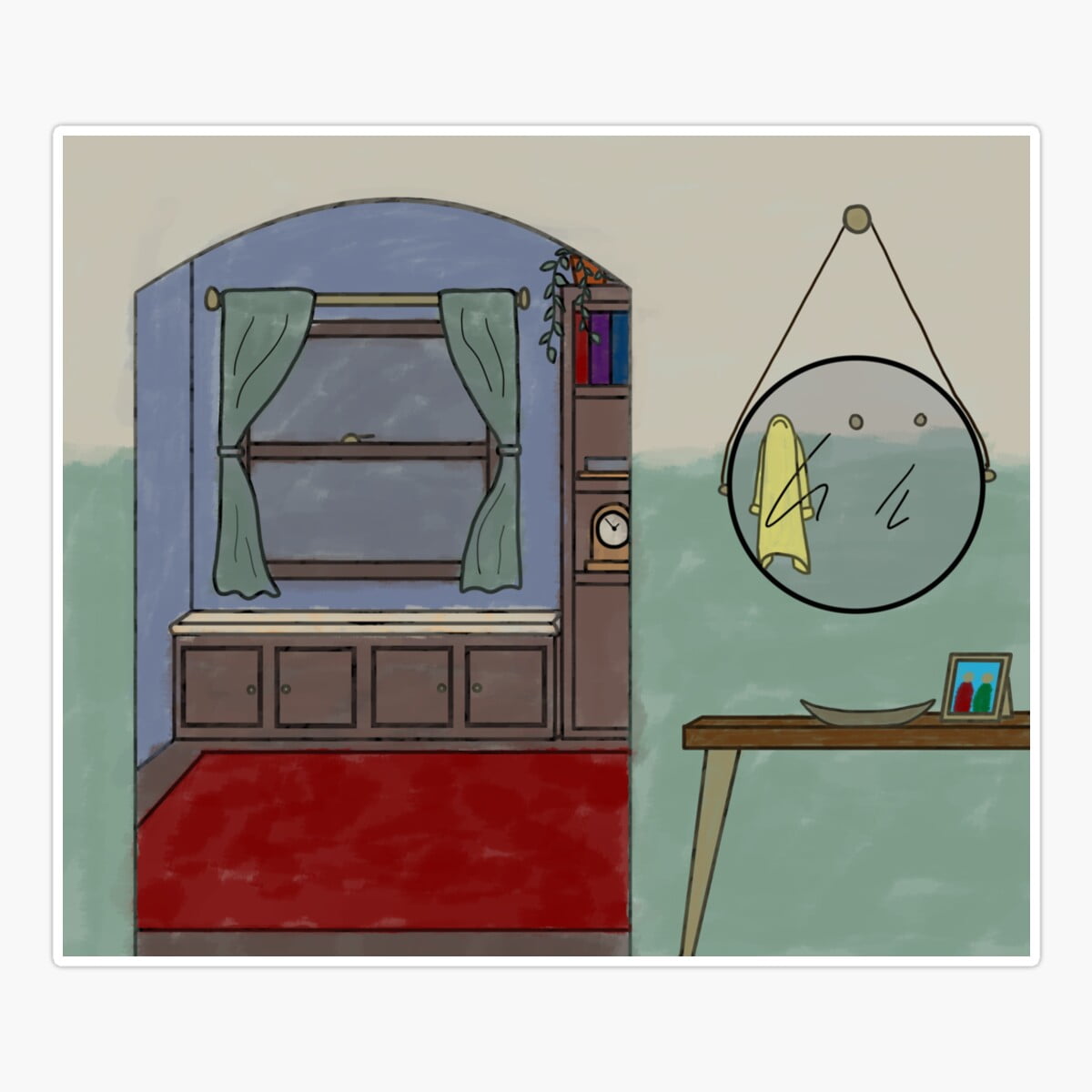 DOPASTICKER Reading Nook Sticker, Phone Sticker Car Stickers, Birthday ...