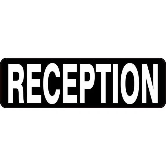DOPASTICKER Reception Sticker Business Stickers Door Sticker Phone ...