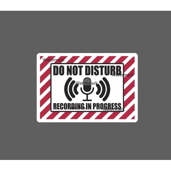 DOPASTICKER Recording Sticker Microphone Sticker Phone Sticker, Latop ...