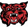 DOPASTICKER Red And Black Wildcat Mascot Sticker Phone Sticker, Latop ...