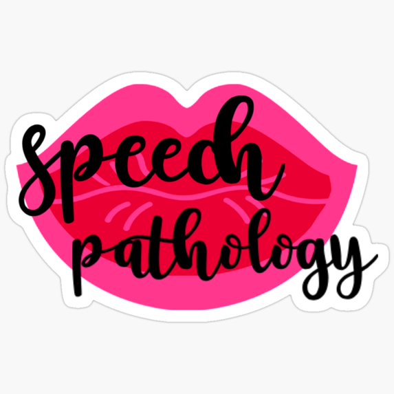DOPASTICKER Red And Pink Speech Pathology Lips - Perfect Birthday Gift ...