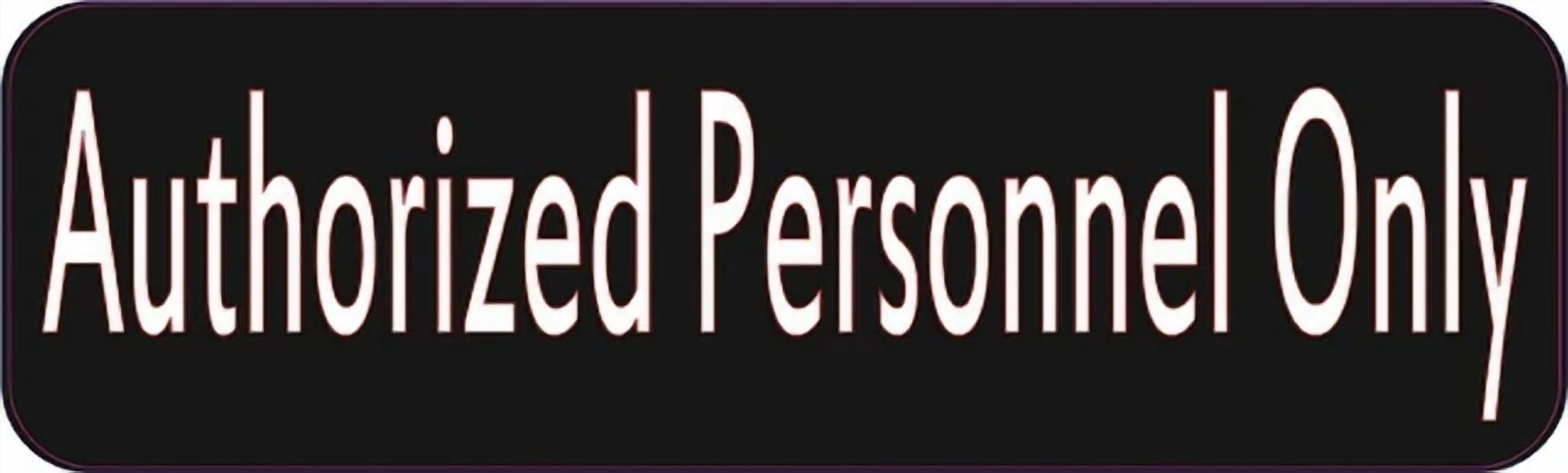 DOPASTICKER Red Authorized Personnel Only Sticker Phone Sticker, Latop ...