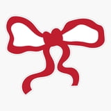 DOPASTICKER Red Bow Sticker, Phone Sticker Car Stickers, Birthday Gift ...