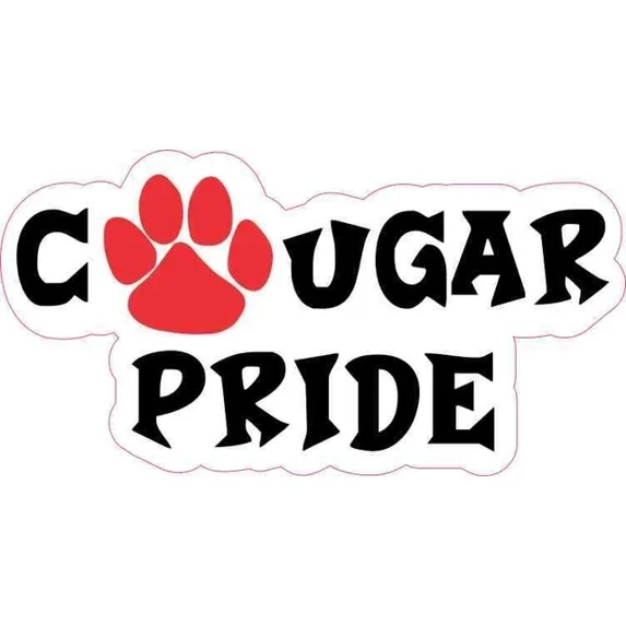 DOPASTICKER Red Cougar Sticker Phone Sticker, Latop Sticker, Lover Gift ...