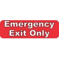 DOPASTICKER Red Emergency Exit Only Sticker Phone Sticker, Latop ...