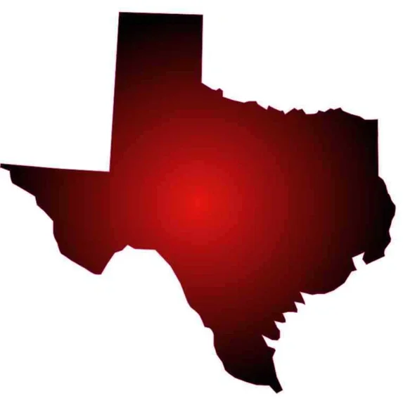 DOPASTICKER Red Fade Texas Sticker Cup Stickers Vehicle Sticker Phone ...