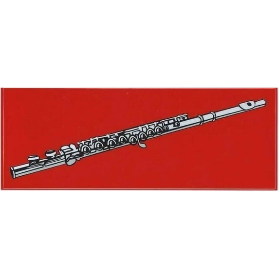 DOPASTICKER Red Flute Sticker Car Stickers Music Sticker Phone Sticker ...
