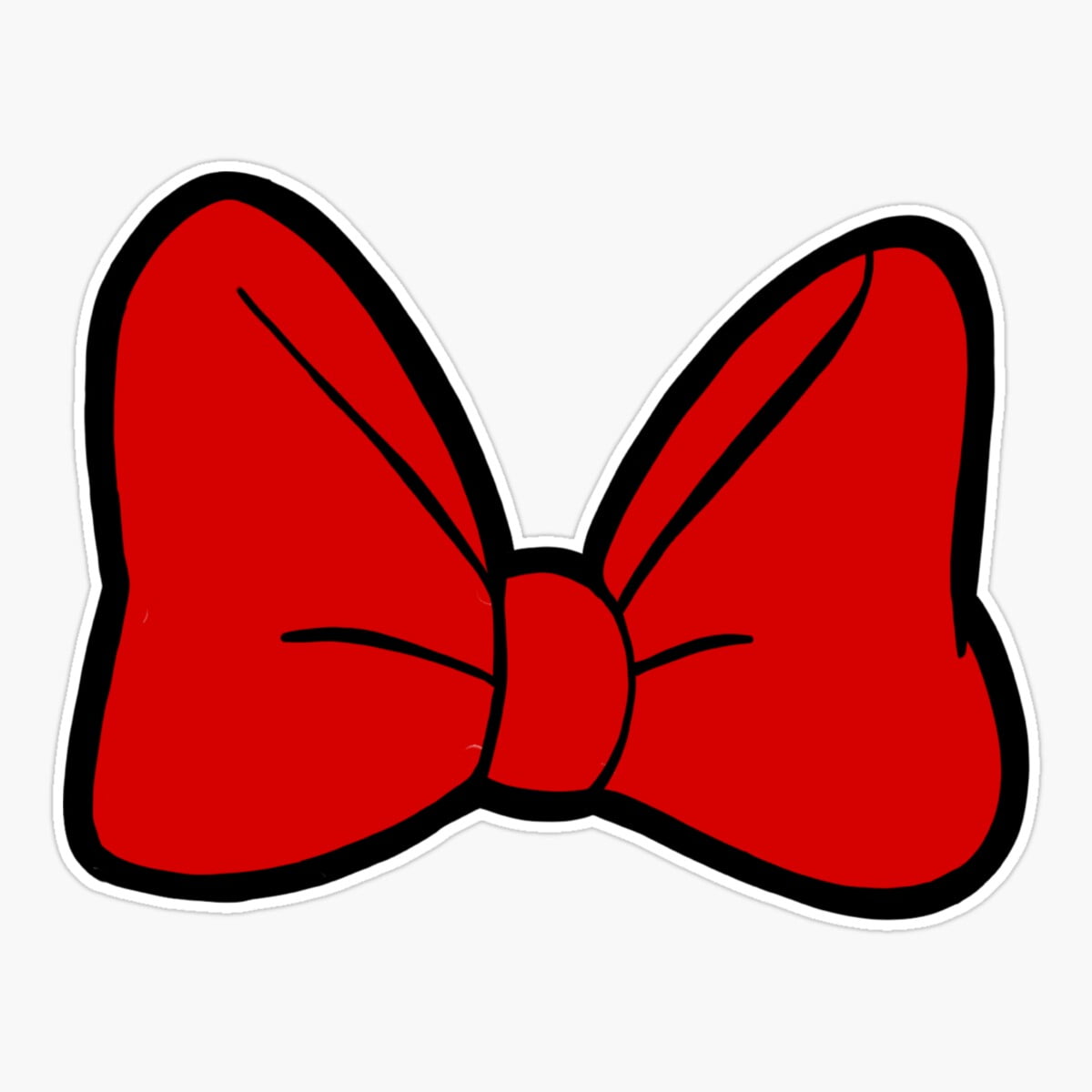 DOPASTICKER Red Hair Bow Sticker, Phone Sticker Car Stickers, Birthday ...