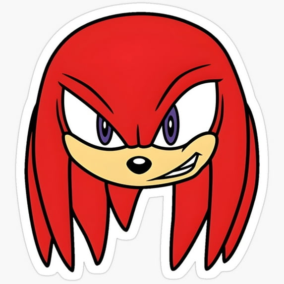 DOPASTICKER Red Hedgehog'S Face Sticker Phone Sticker, Latop Sticker ...