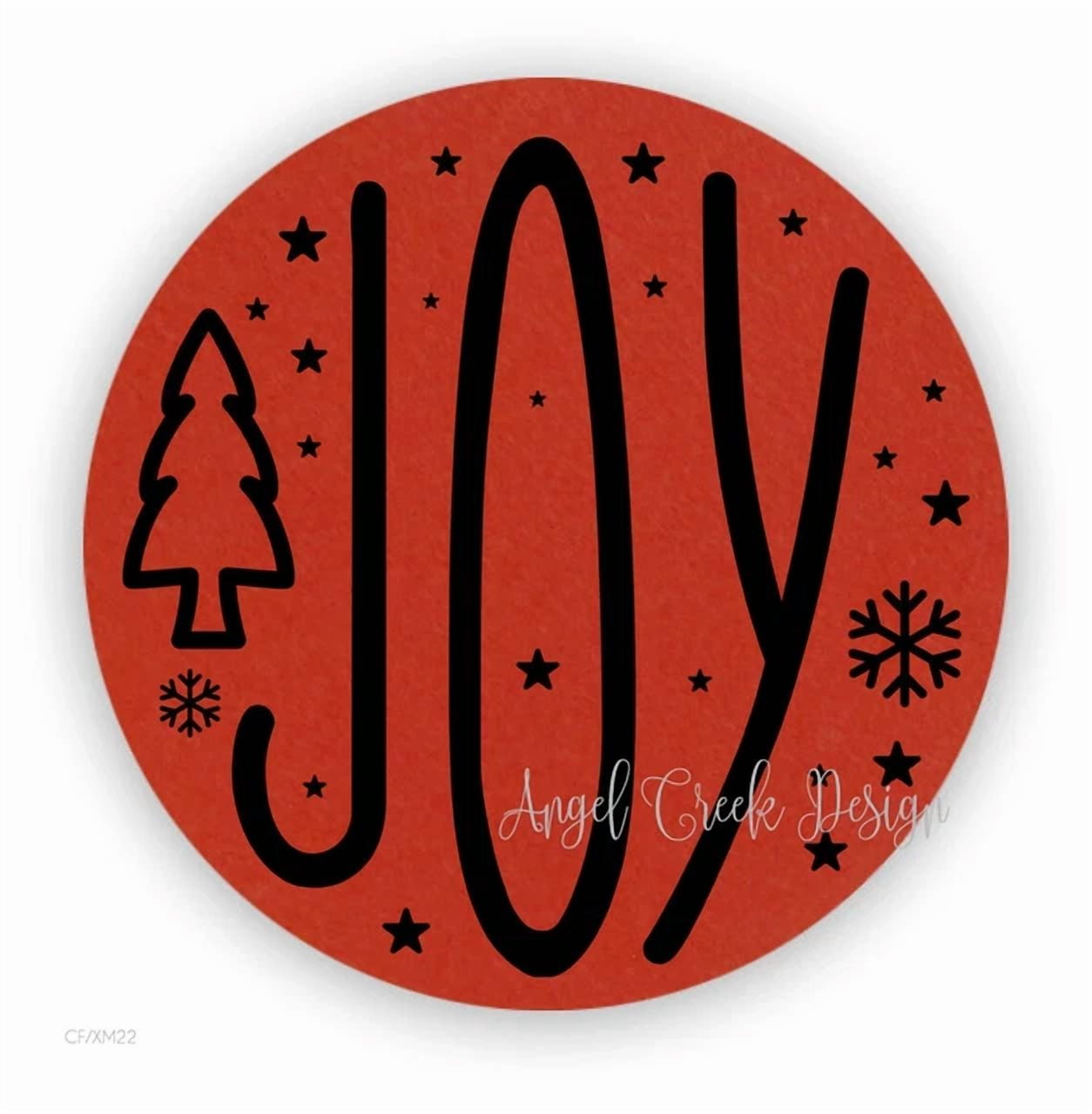 DOPASTICKER Red Holiday Joy Chri.Stm.As Tree Stickers Phone Decal Water ...