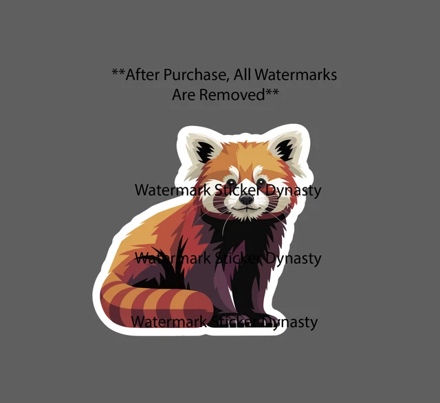 DOPASTICKER Red Panda Sticker Animal Cute Wildlife Nature Sticker Phone ...